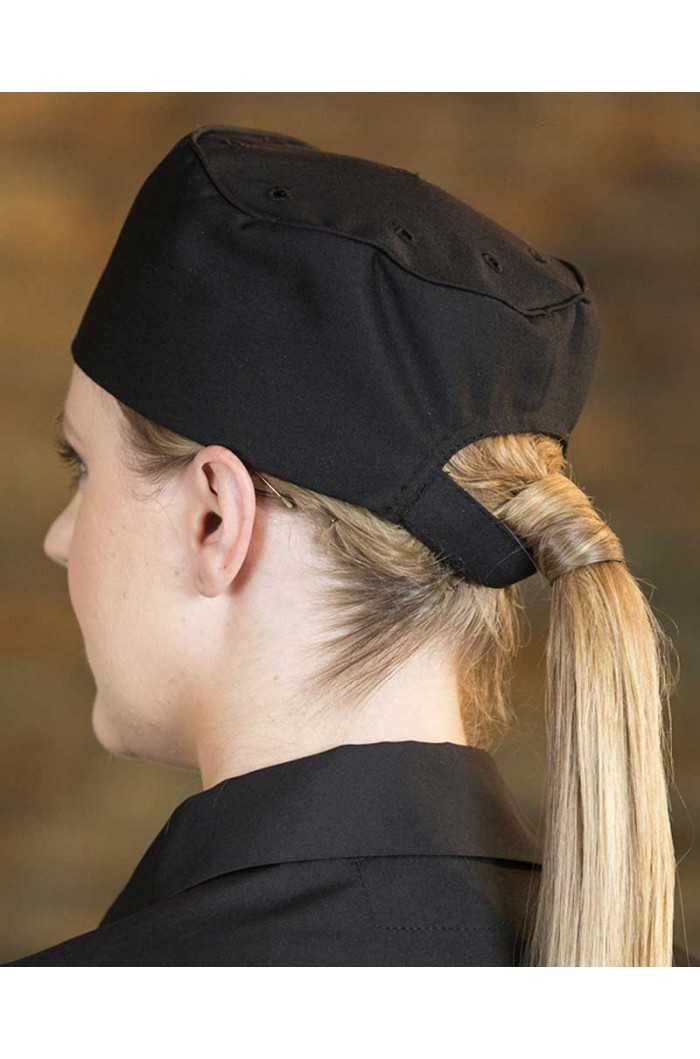 Pill Box Cap with U-Shaped Back Vent - 1637