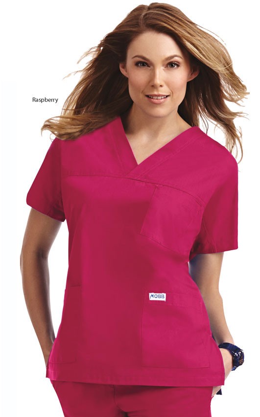 308T- 3 Pocket V-Neck Scrub Top - Mobb Medical - Women's